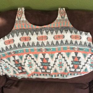 Tops | Used Aztec Crop Top | Poshmark